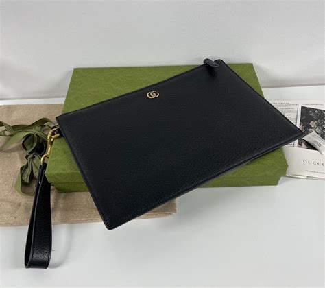 [f] 구찌 마몬트 금장 남성 클러치 헬로마켓