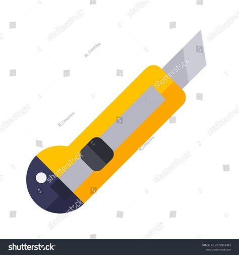 Cutter Flat Clipart Vector Illustration Stock Vector Royalty Free