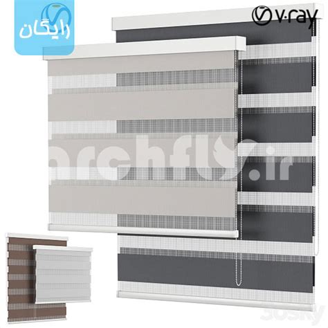 مدل سه بعدی رایگان پرده کرکره ای 165 Archfly