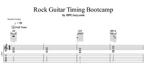 Rock Guitar Timing Bootcamp Exercises And 3 Backing Tracks Theory