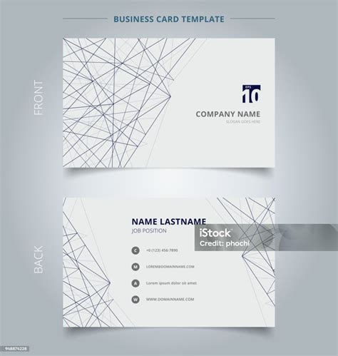흰색 바탕에 이름 카드 비즈니스 템플릿 라인 구조 추상 개념 및 상업 디자인입니다 0명에 대한 스톡 벡터 아트 및 기타 이미지 0명 개념 건축물 Istock