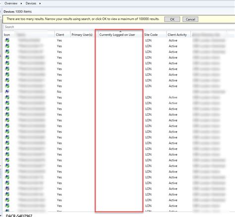 required collection query to list machines where no user is logged in r sccm