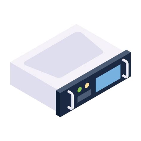 Isometric Design Of Server Rack Icon 6467072 Vector Art At Vecteezy