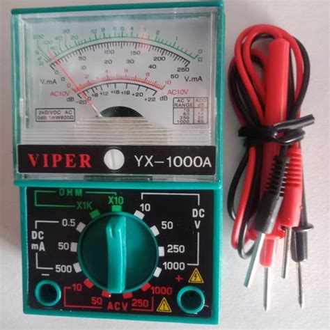 Avometer Analog Kecil Termasuk Baterai Avo Analog Multitester Analog