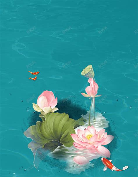 莲花插画手绘 莲花手绘 伤感说说吧