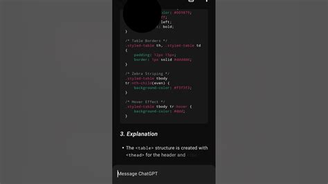 Css Table 👆🥰🥰🥰shortsvideo Viralvideo Coding Youtube