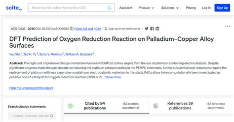 Dft Prediction Of Oxygen Reduction Reaction On Palladiumcopper Alloy