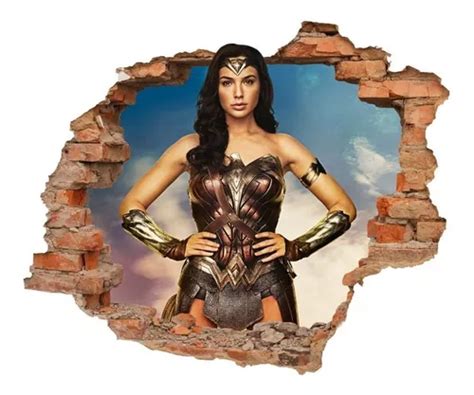 Vinil Decorativo Mujer Maravilla Wonder Woman Sticker Todo Color