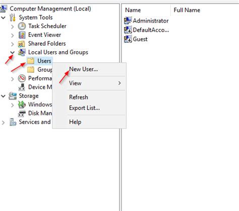 Create A New User Account In Windows Server Hitechmv