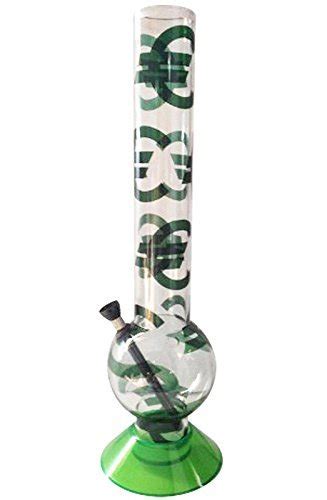 Metier Euro Printed Acrylic Water Pipe Bong 40 Cm White At ₹ 589
