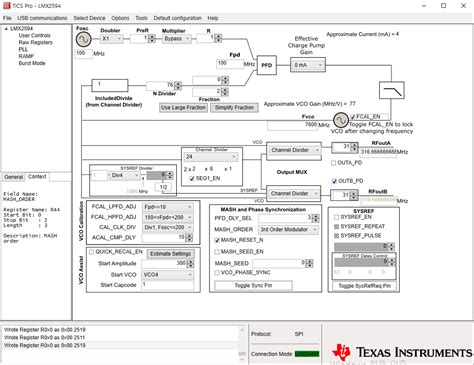 Lmx2594evm Couldnt Get The Expected Signal Clock And Timing Forum Clock And Timing Ti E2e