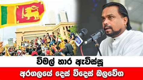 විමල් හාර ඇවිස්සූ අරගලයේ දෙස් විදෙස් බලවේග Youtube