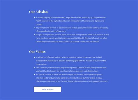 Our Mission And Values Website Template By Nicepage