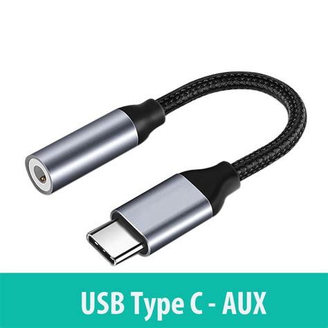 Переходник адаптер Usb Type C Aux 3 5 Jack для смартфона в машину для наушников Aercom