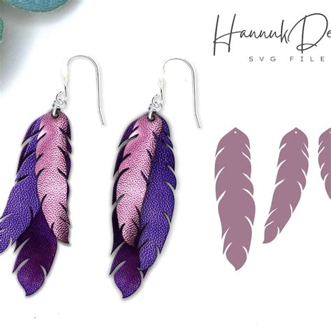 Faux Leather Earring Etsy