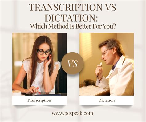 Transcription Vs Dictation Which Method Is Better For You Speak