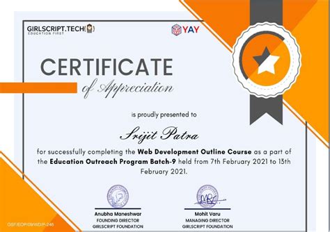 Srijit Patra On Linkedin Webdevelopment Girlscriptfoundation