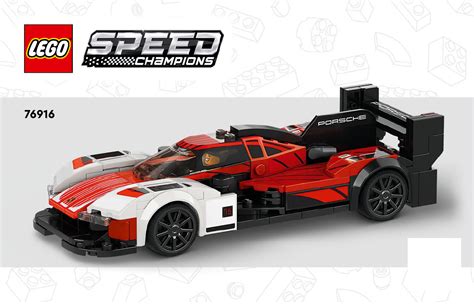 Manual Lego Set 76916 Speed Champions Porsche 963