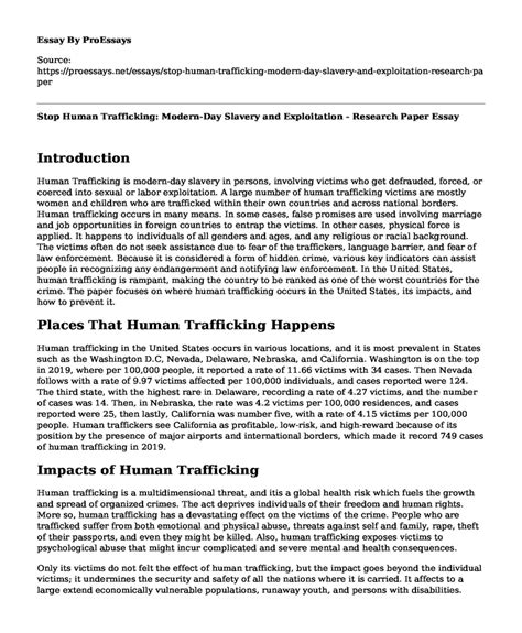 📚 Stop Human Trafficking Modern Day Slavery And Exploitation