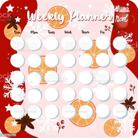 January Monthly Planner Weekly Planner Habit Tracker Template And