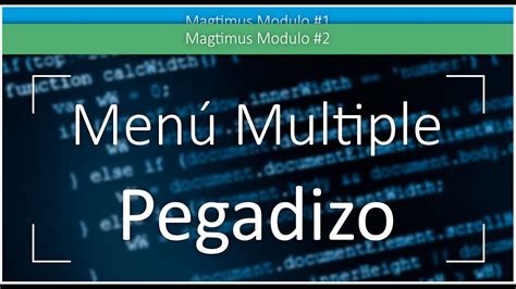 Como Hacer Menú Pegajoso Múltiple Html5 Css3 Jquery Muy Fácil