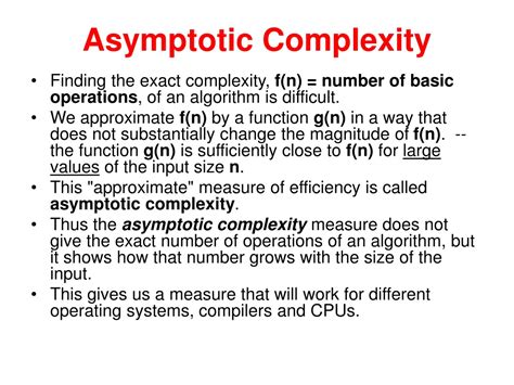 Ppt Asymptotic Complexity And Big O Notation Powerpoint Presentation Id9356022