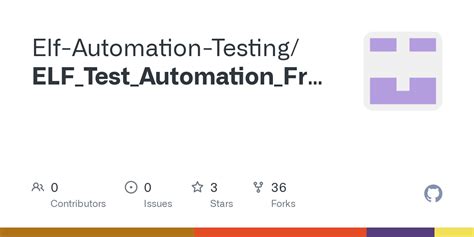 Github Elf Automation Testingelftestautomationframework