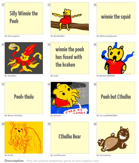 Silly Winnie The Pooh Drawception