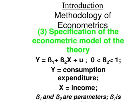 PPT Basic Econometrics PowerPoint Presentation Free Download ID 649859