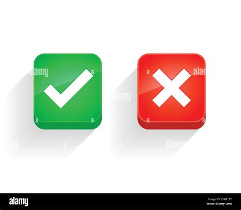 Yes Or No Button Symbols Stock Vector Image And Art Alamy
