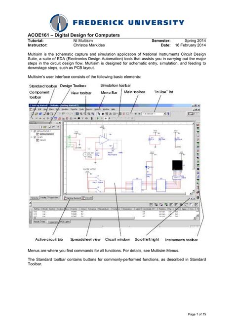 Multisim Wiring Diagram Tutorial Wiring Diagram
