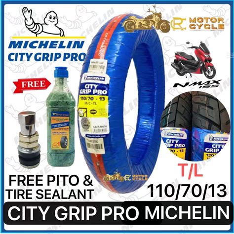 MICHELIN CITY GRIP PRO TUBELESS TIRE GULONG FREE TIRE SEALANT PITO