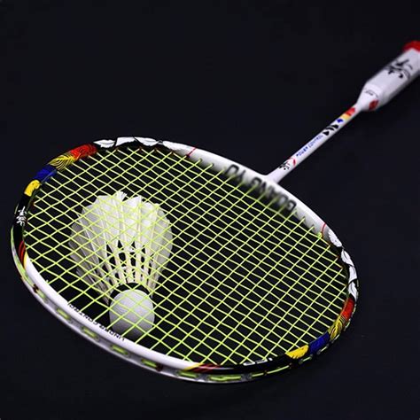 Lnnsp 8u Badminton Racket Light Full Carbon Racket Conjoined Handle Offensive And Defensive
