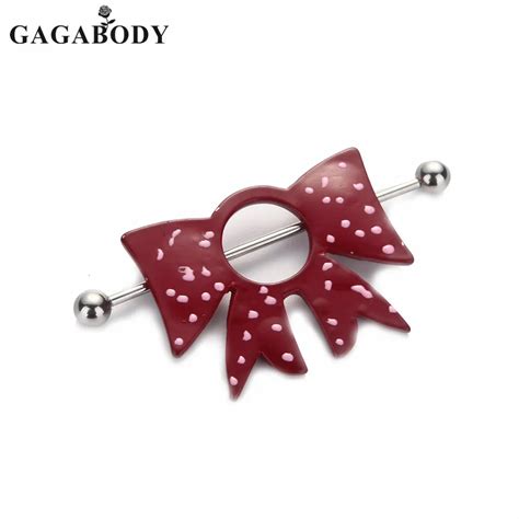 Buy Christmas Cute Red Bowknot Nipple 1 Pair Nipple