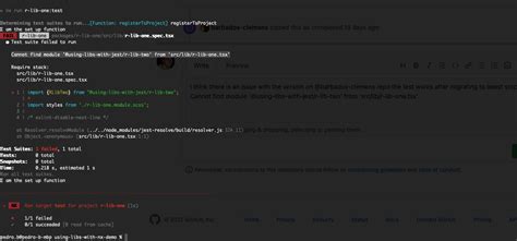 Nx Test Jest Unit Tests Are Failing To Run In Any Test That Has Been