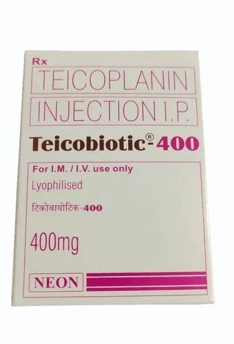 400mg Teicoplanin Injection I P at Rs 600 piece टइकपलनन