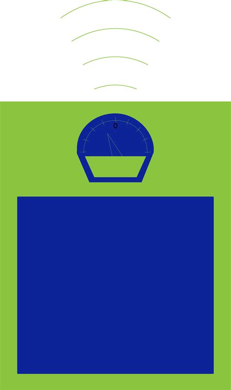 Weight Scale Made By Green And Blue Color 25039081 Vector Art At Vecteezy
