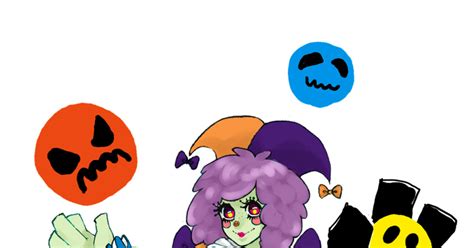絵師人外化ハロウィン集合】 【絵師人外化】悪戯大好きパンプキンピエロ【ハロウィン】 パソコン壊れたぐしゃみのイラスト Pixiv