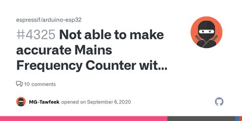 Not Able To Make Accurate Mains Frequency Counter With Esp32 · Issue
