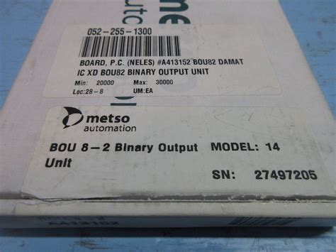 New Metso Automation Valmet Biu 82 Binary Input Module A413152 Model 14