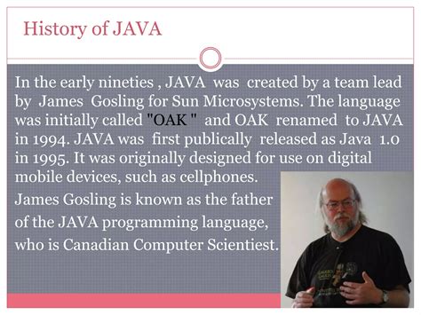 Introduction Of Java Ppt