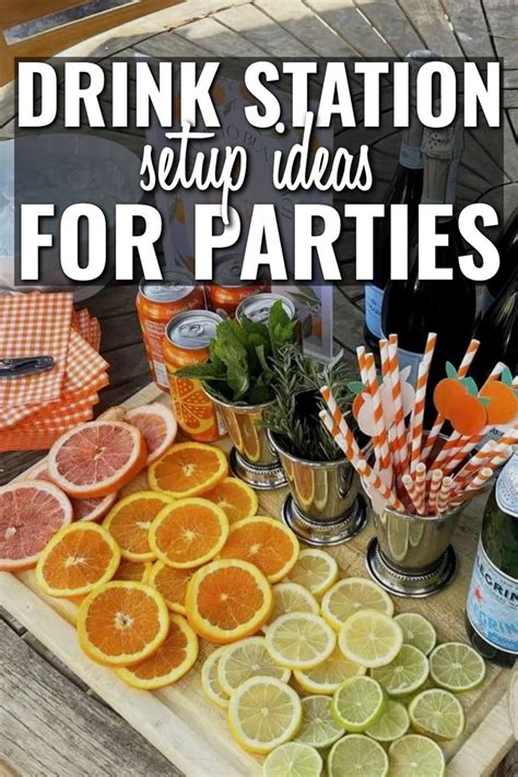 Love These Drink Stations Non Alcoholic Drink Station Ideas