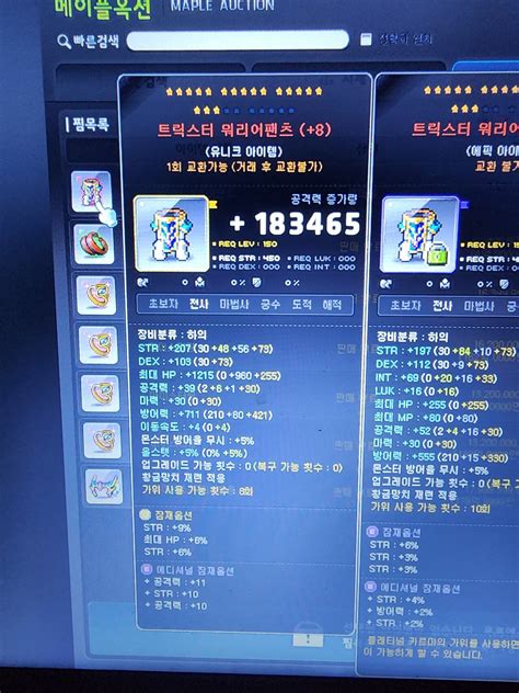 메쌤들 템고민있는데 좀 들어주실수있나요 메이플스토리 에펨코리아