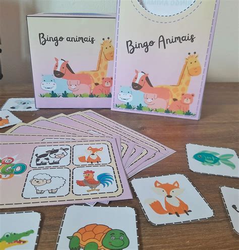 Bingo Animais Mundo Pedagógico Atividades da Pro