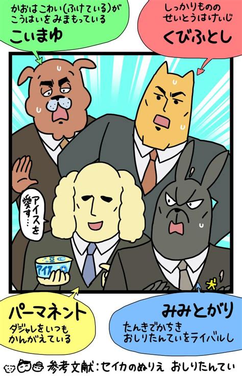 みひろ On Twitter テレビアニメおしりたんていに登場する犬のおまわりさん4人（人？？？）の個性がちょっとずつ分かってきたので情報