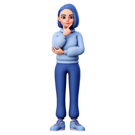 Premium Photo Cute Chubby Cartoon Character Showing Cool Gesture 3d