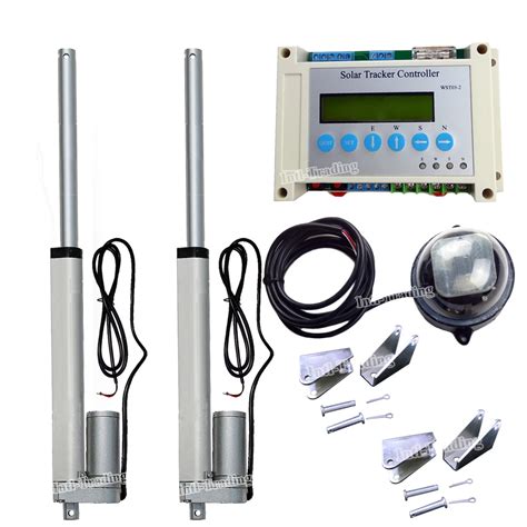V DC Dual Axis Solar Tracking Tracker Stroke Linear Actuator Solar Controller For