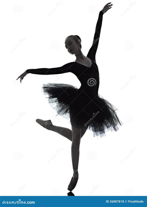 Danse De Danseur De Ballet De Ballerine De Jeune Femme Photo Stock