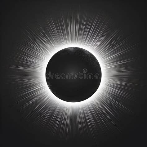 The Moon Eclipses The Sun Creating A Total Solar Eclipse In The Sky