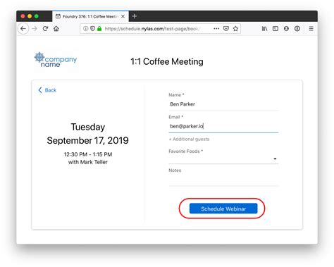 Customizing The V2 Scheduling Page Nylas Docs